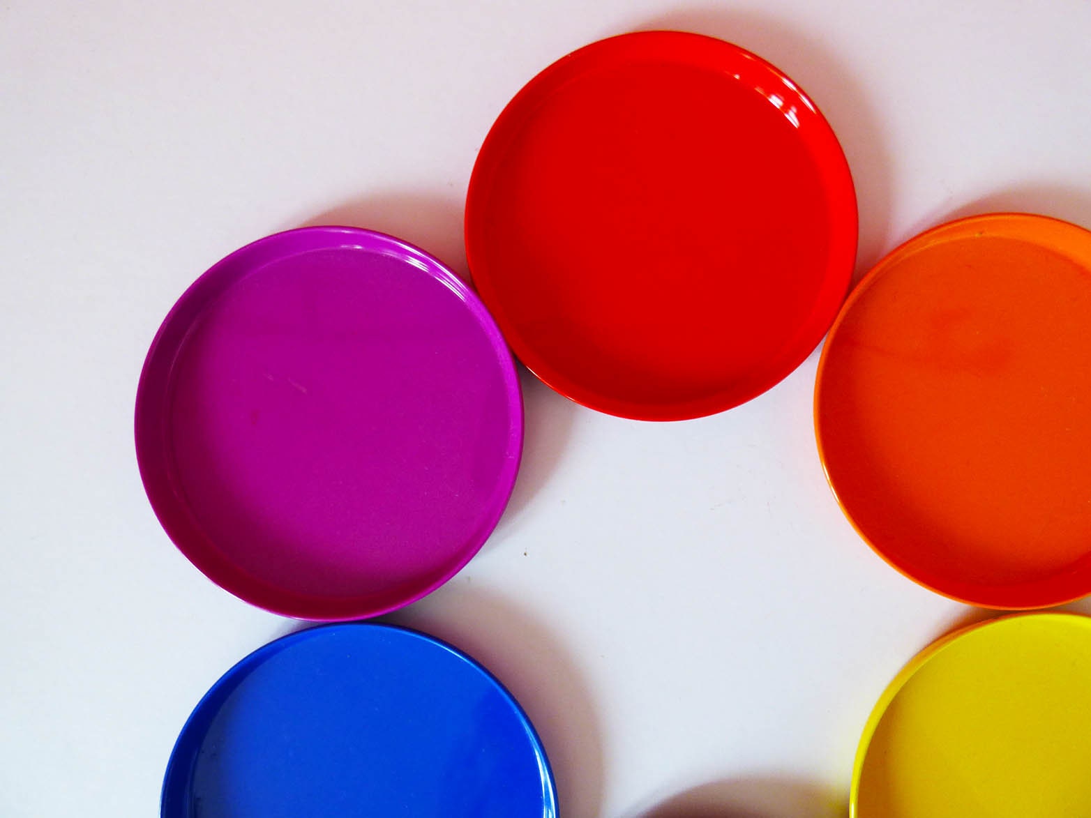 Vintage rainbow coasters