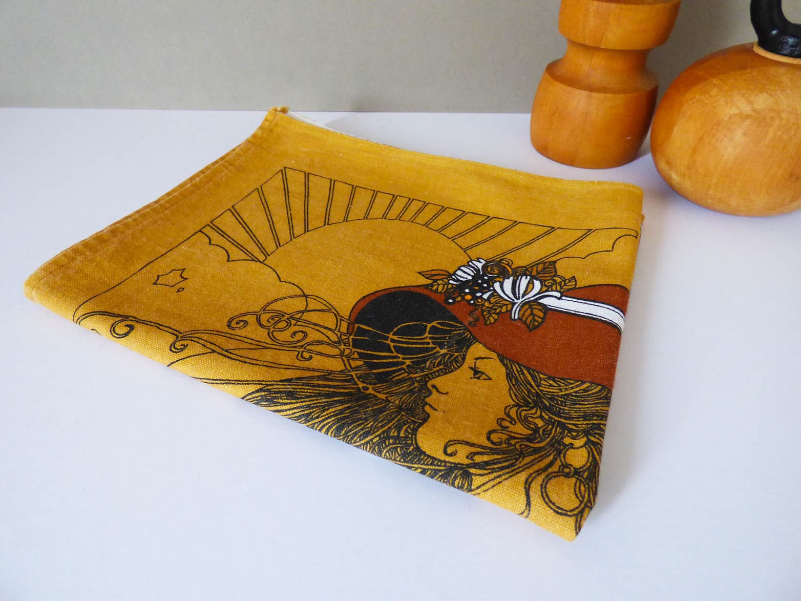 Vintage Sally Gregory tea-towel