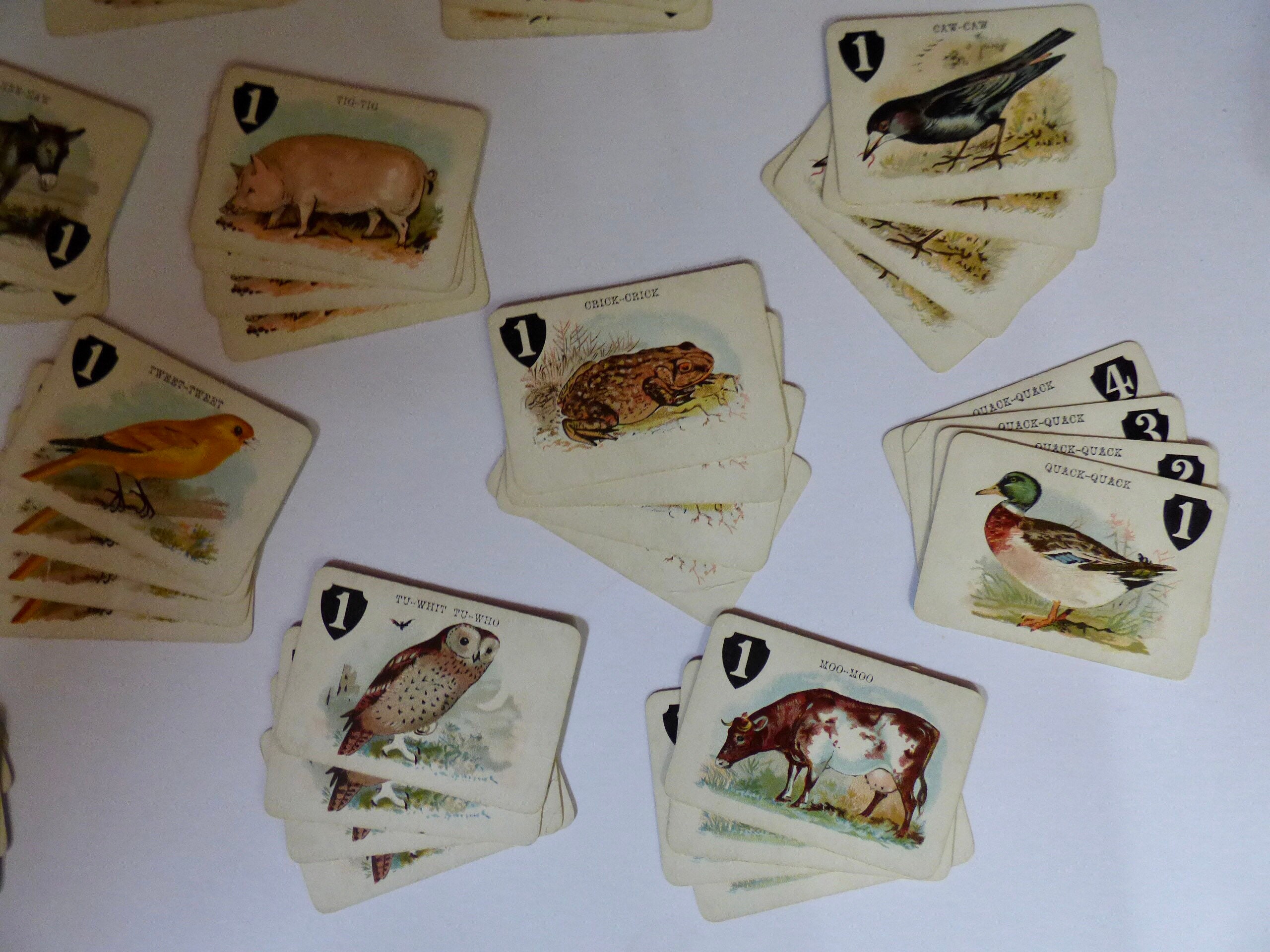 Animal Grab vintage card game