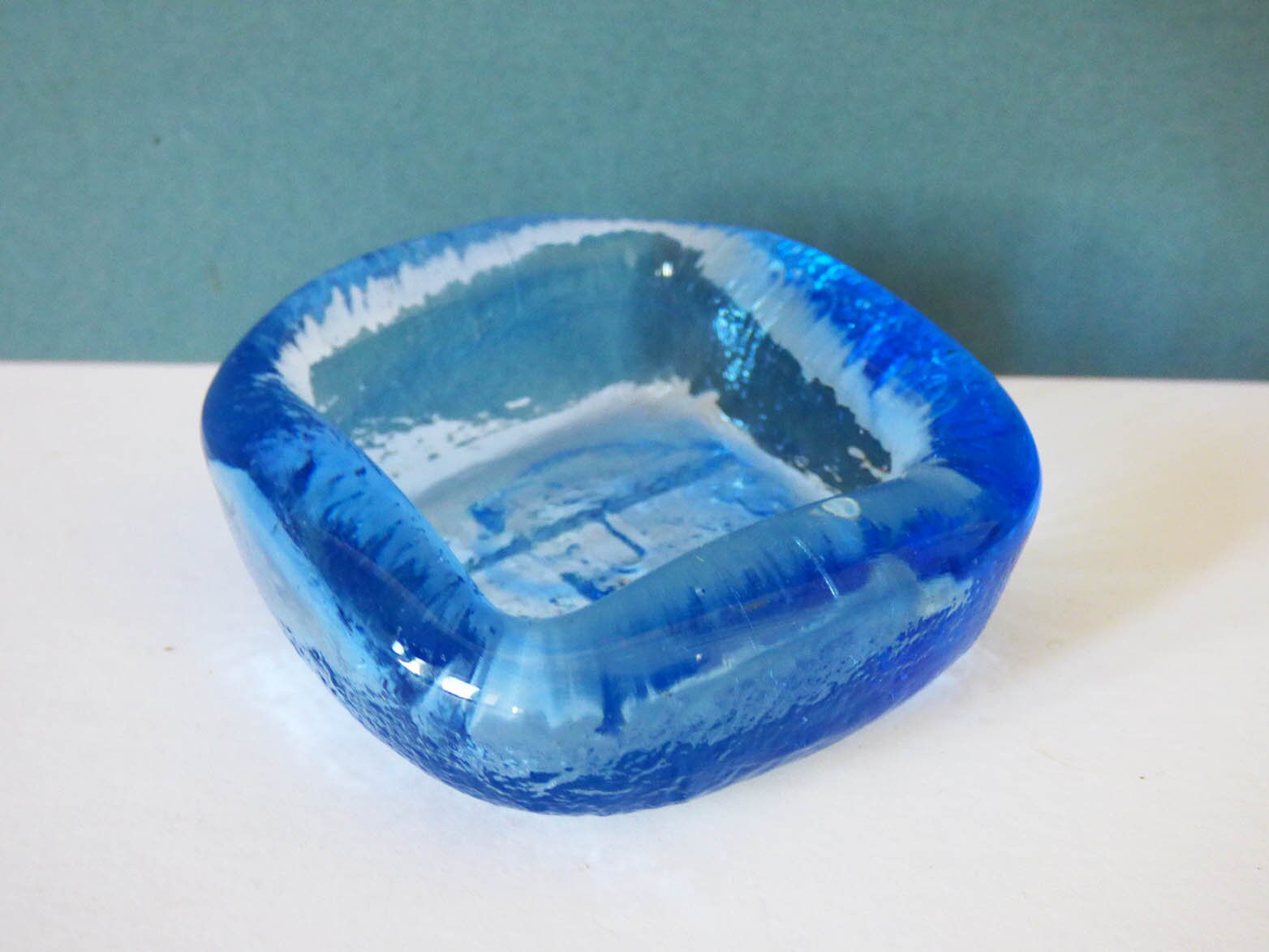 Vintage Glass salt dish Norweigen Bridge