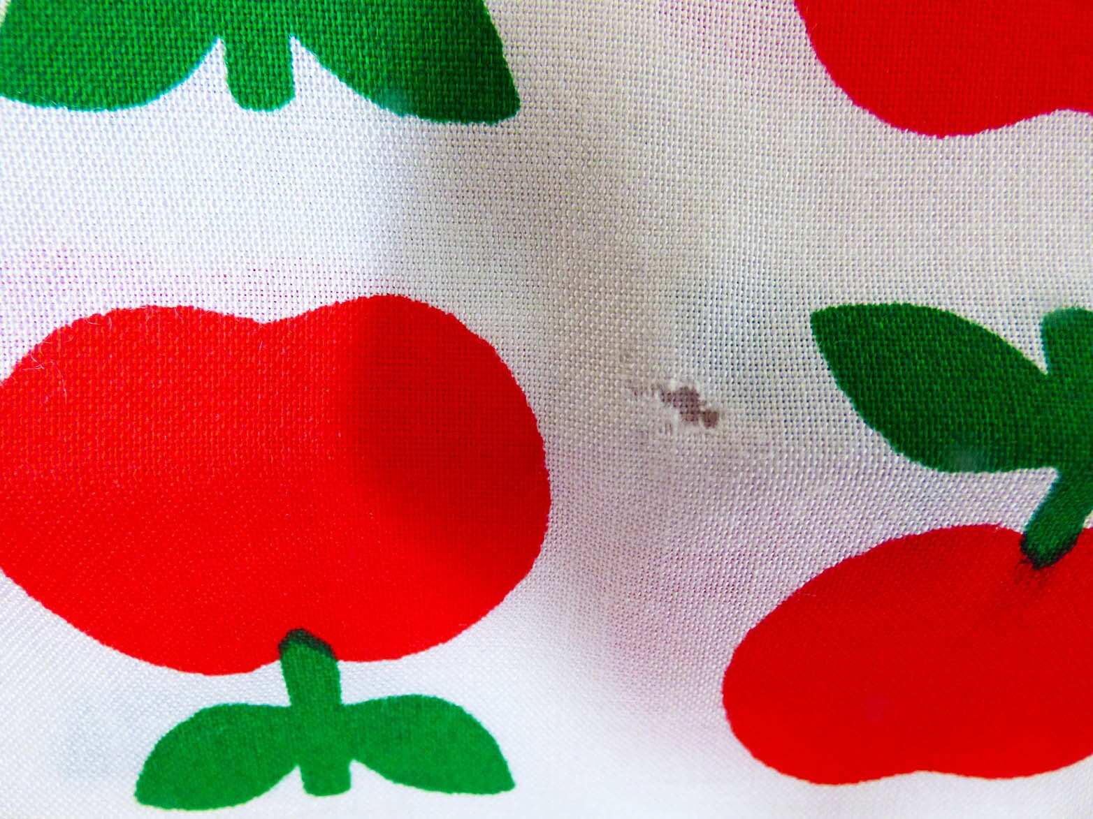 Vintage 1970's apple fabric from Denmark.