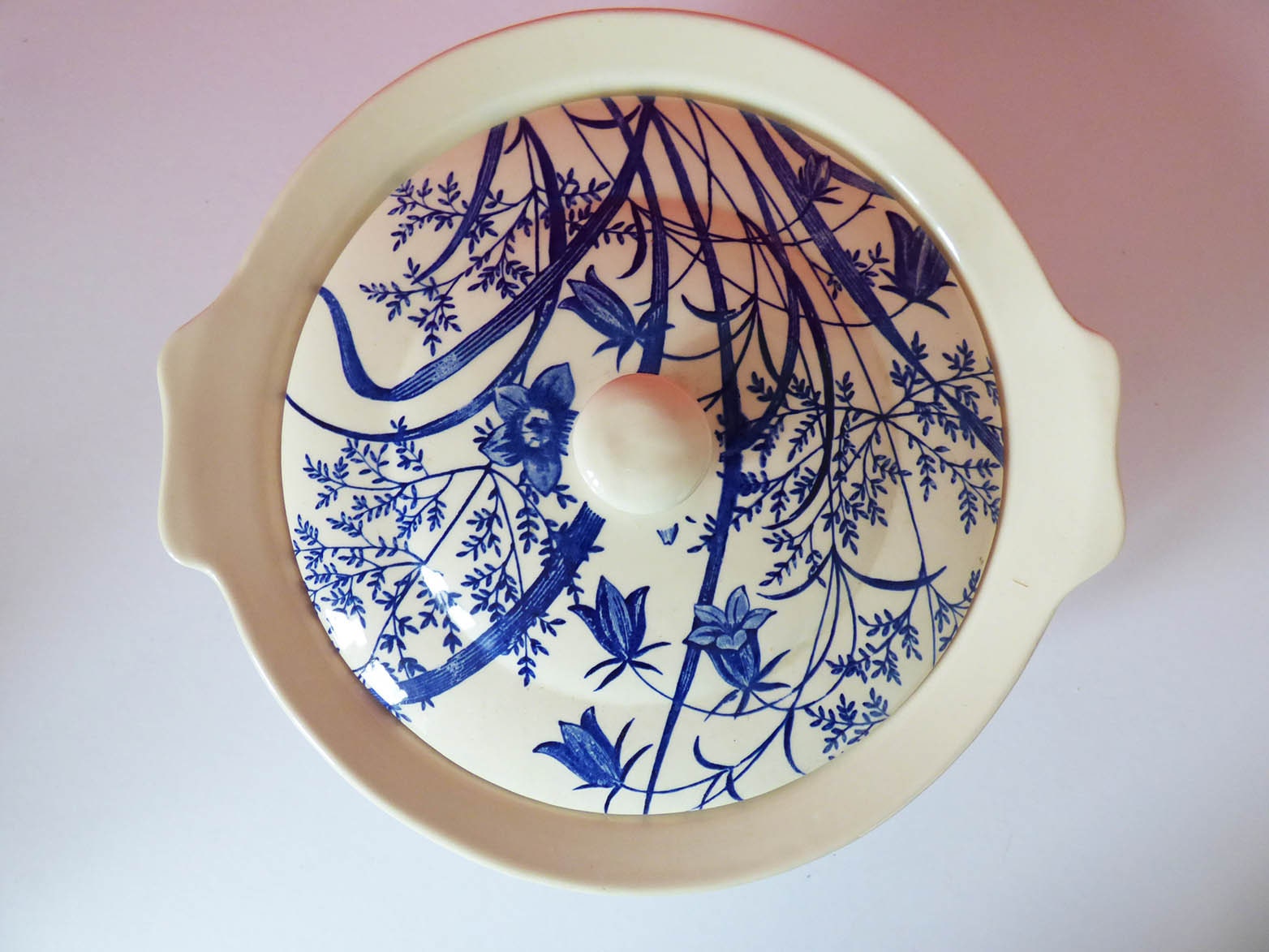 English Ironware tableware bluebell serving Dish