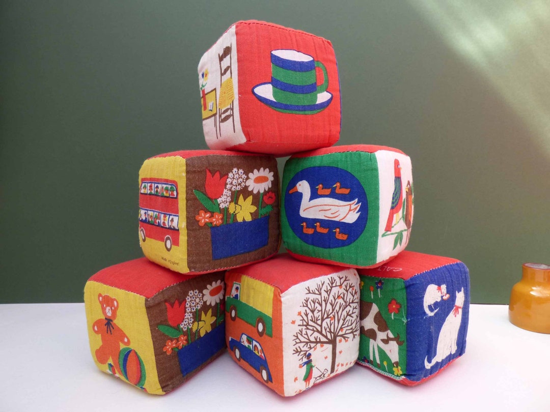 Vintage Soft Blocks 1970's Galt Toys Vintage Baby 1970s Illustration ...