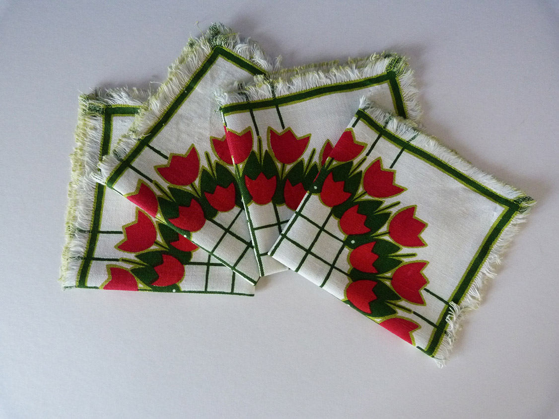 Napkins 4 Vintage Cotton from Denmark