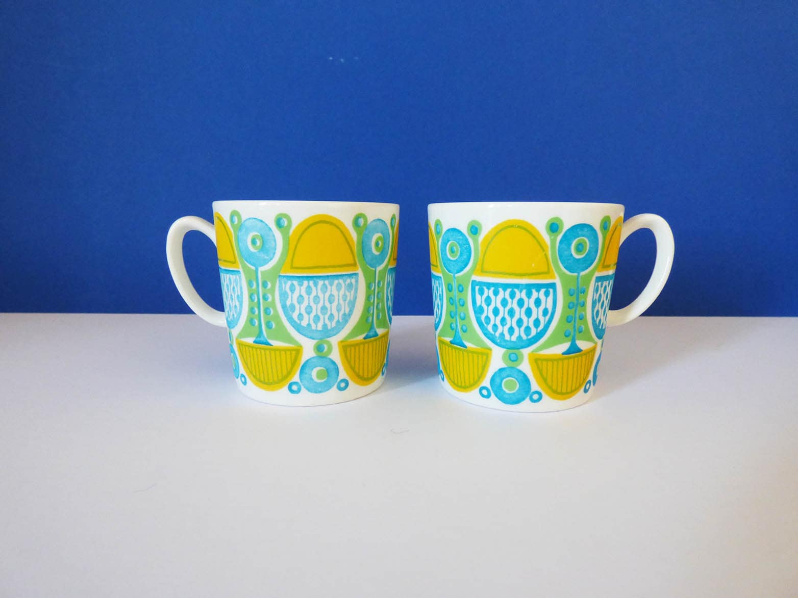 Figgjo Flint 2 x coffee cups Granada design