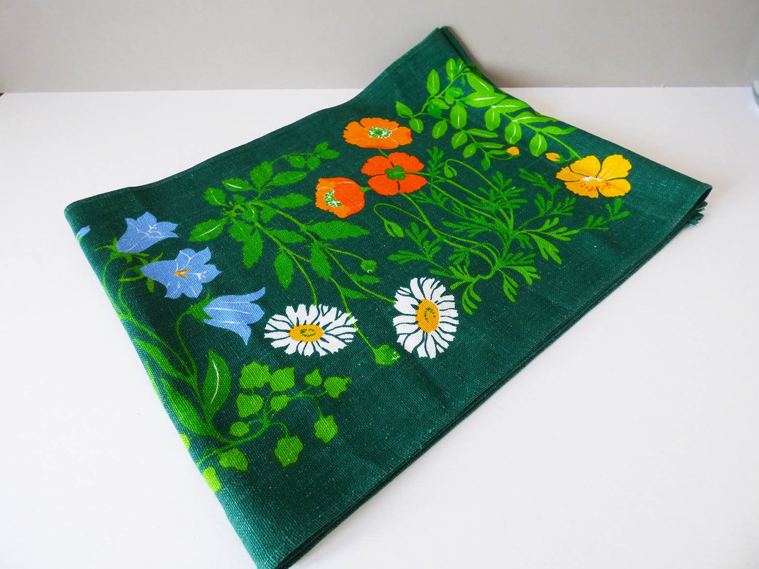 Vintage 1970's Swedish scandinavian table runner.