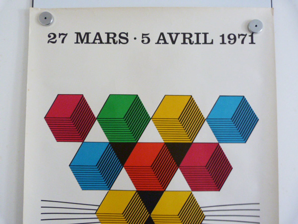 Hervé Morvan Poster Foires Internationale Lyon France 1971 Original ...