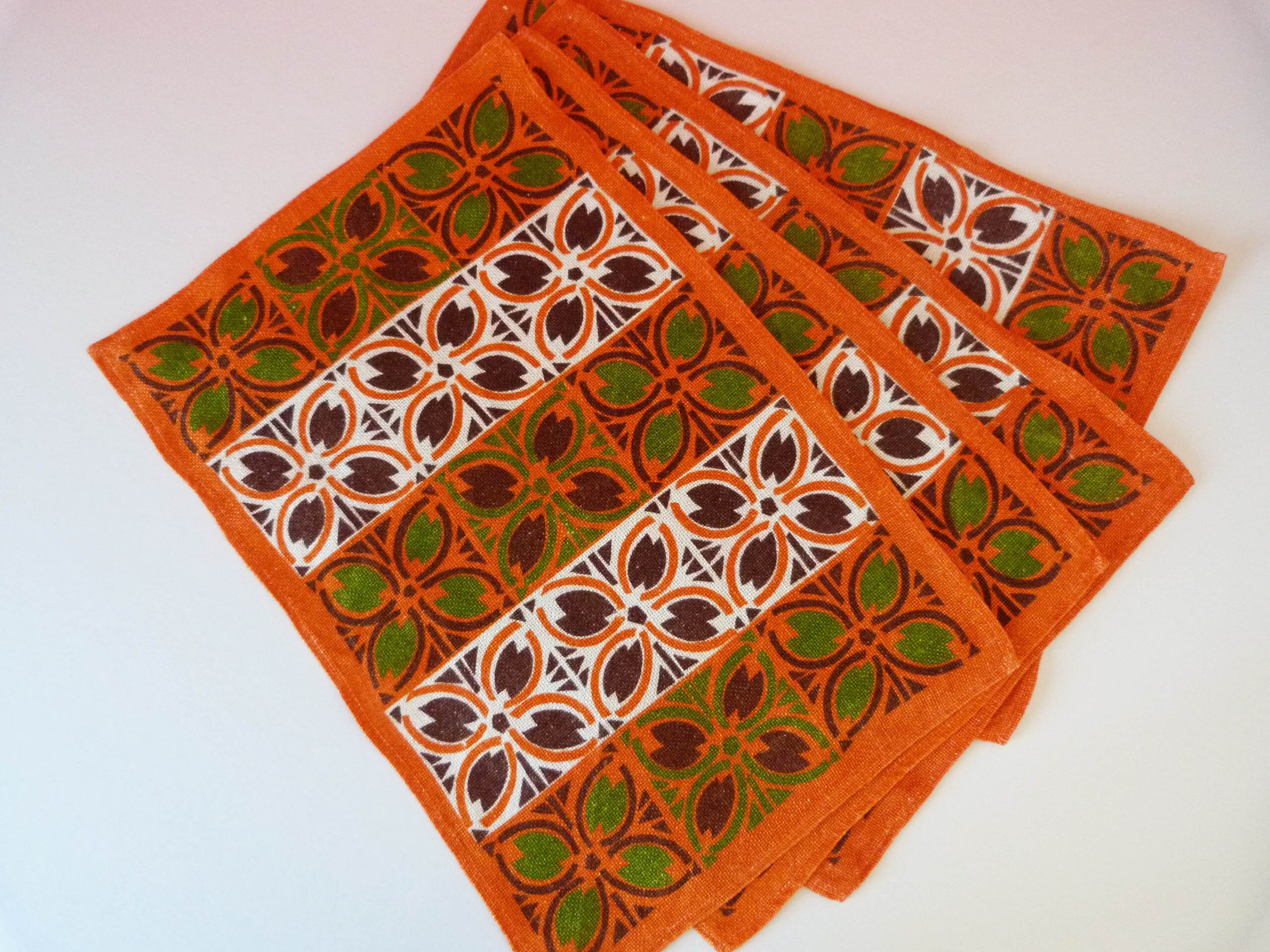 Vintage linen place mats