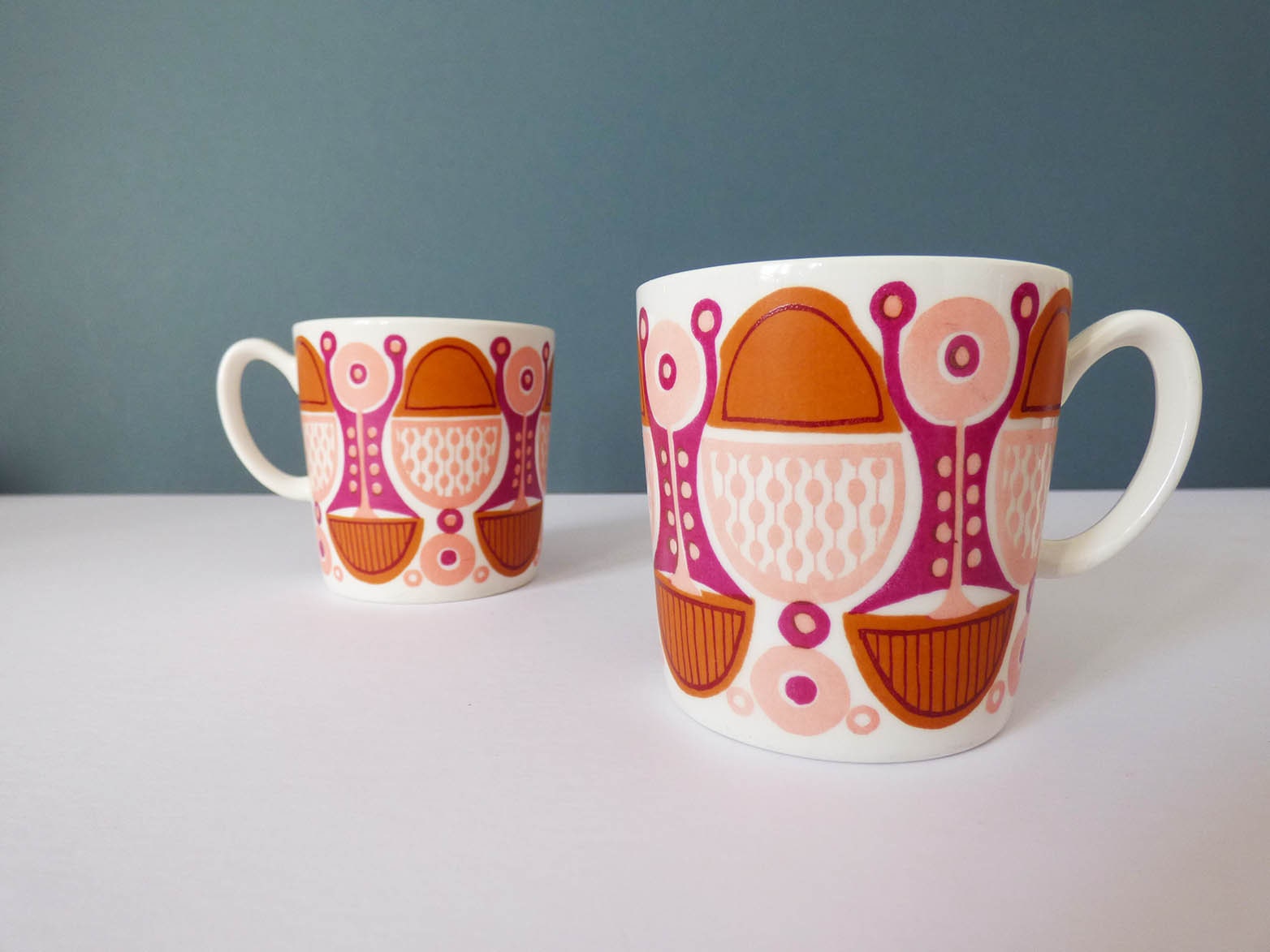 Figgjo Flint 2 x coffee cups Granada design