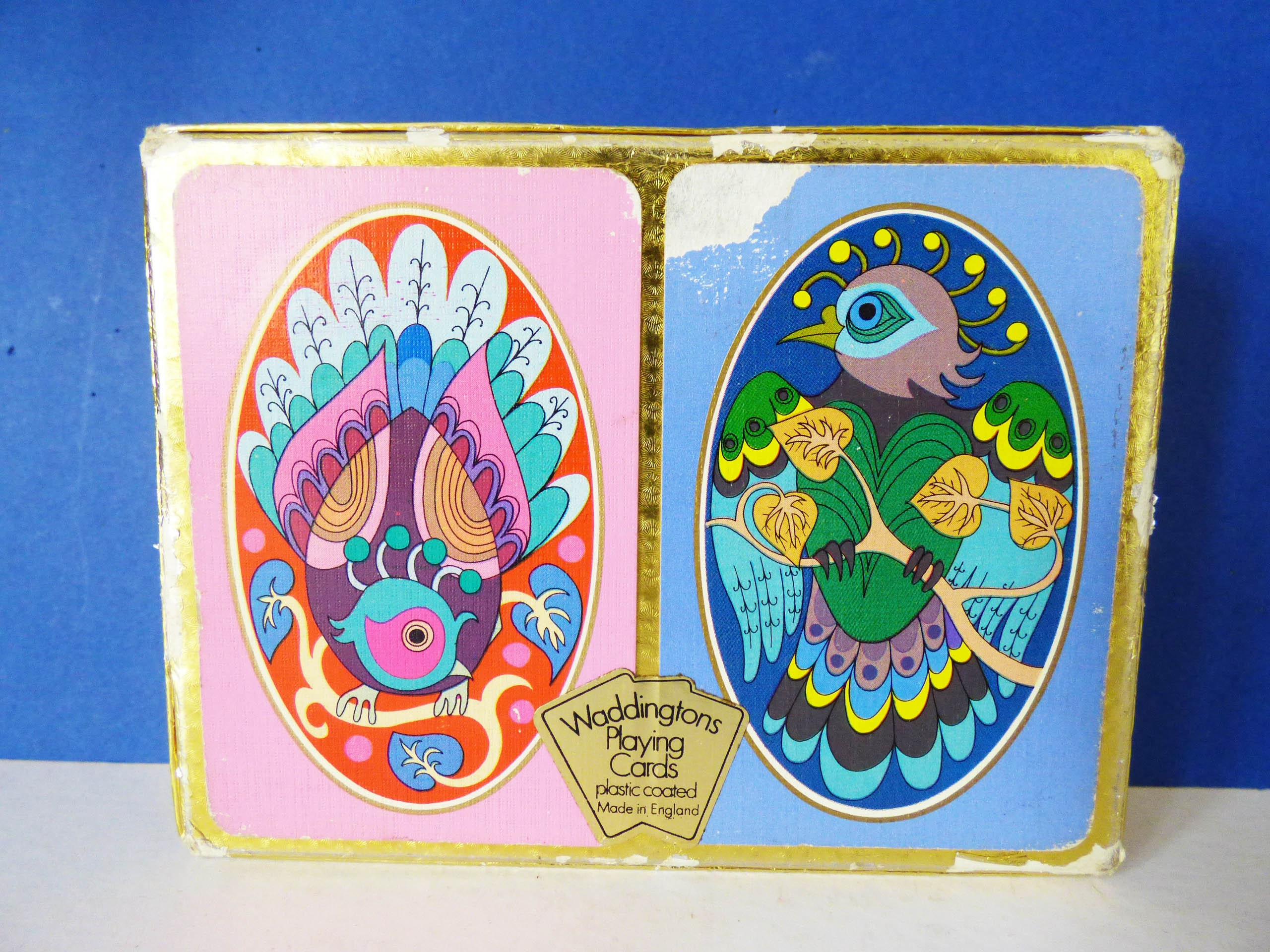 Vintage playing cards Plastic coated