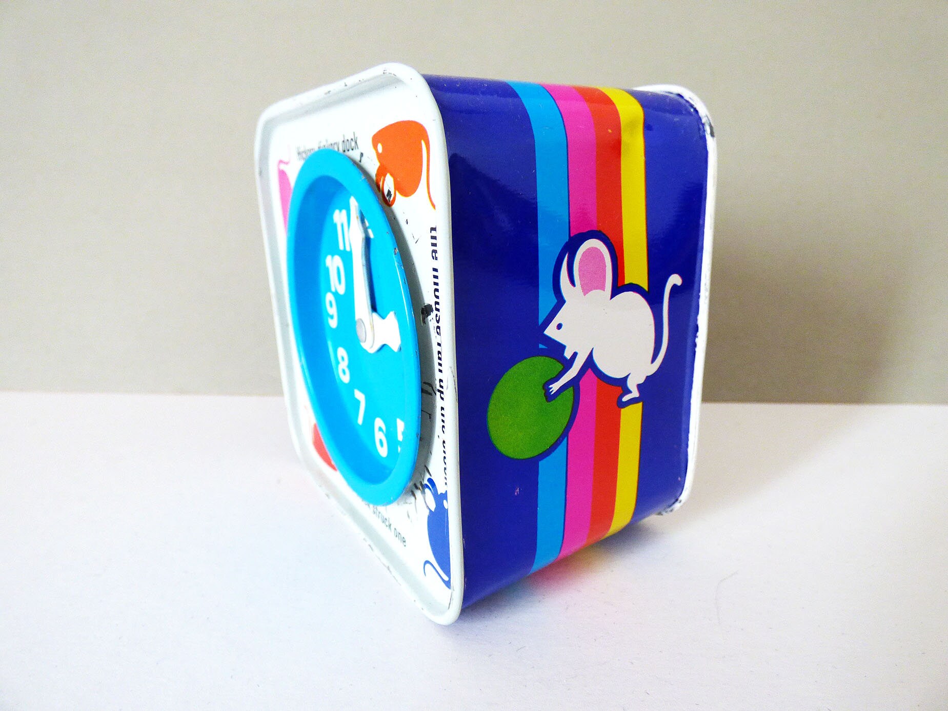 1970's Vintage tin clock money box chad valley