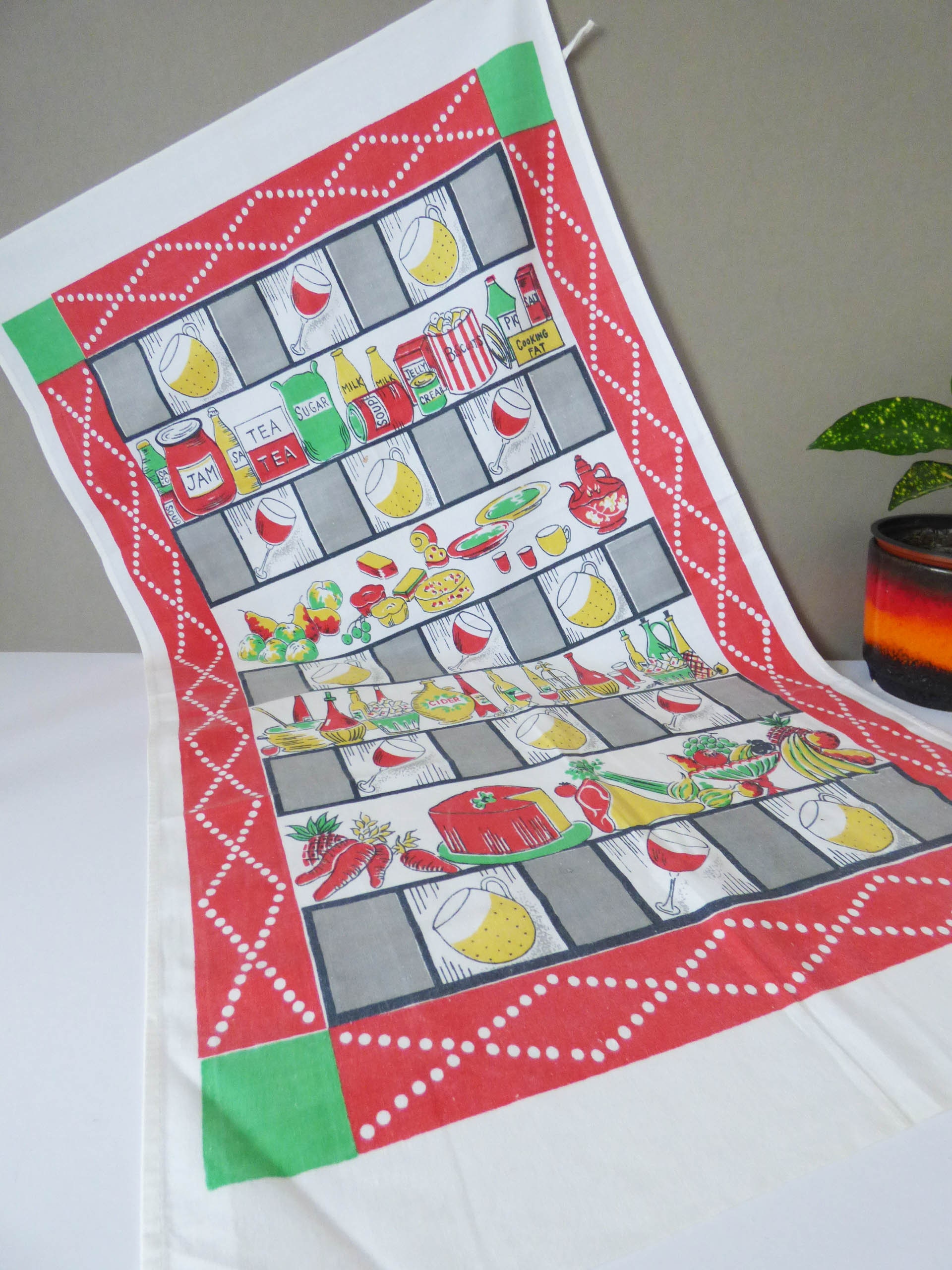 Vintage tea towel