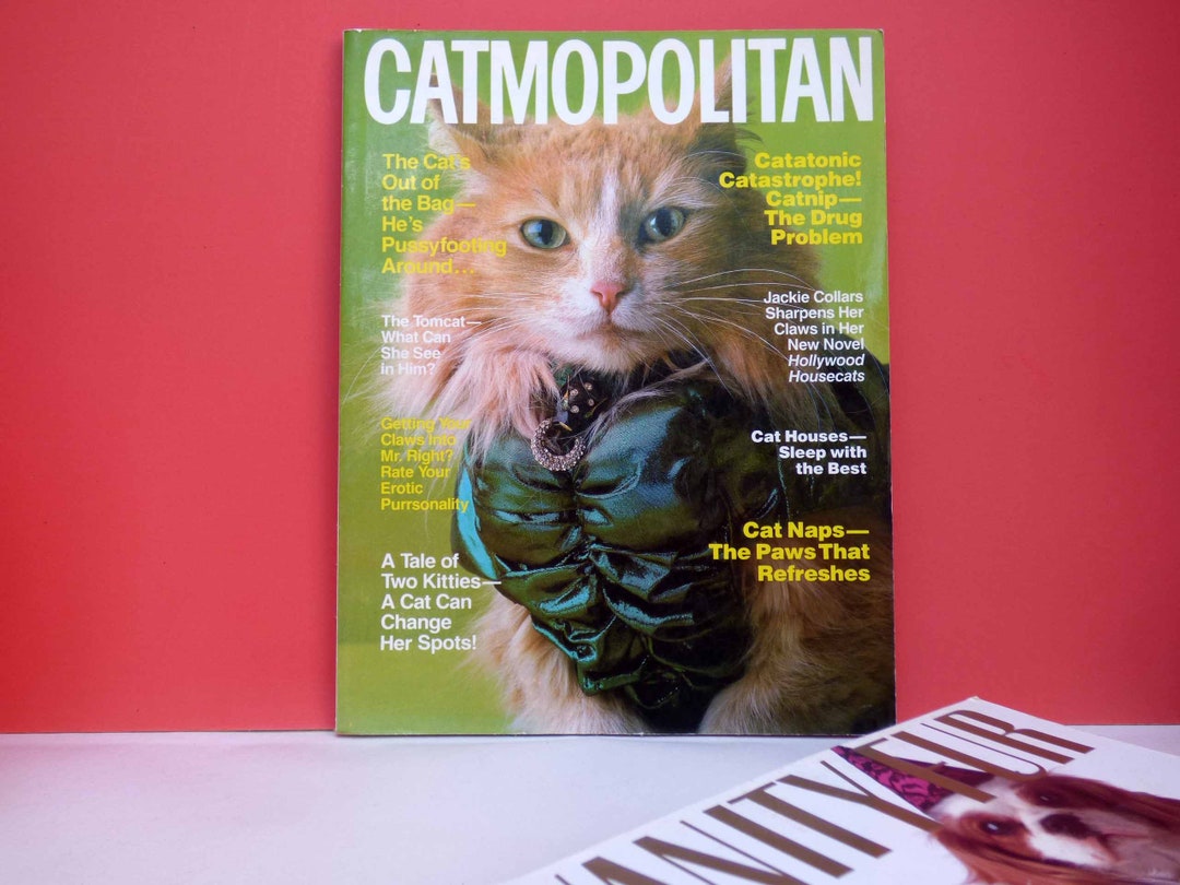 Catmopolitan Vintage Cat Magazine Parody 1987 Magazine for Cats Perfect ...