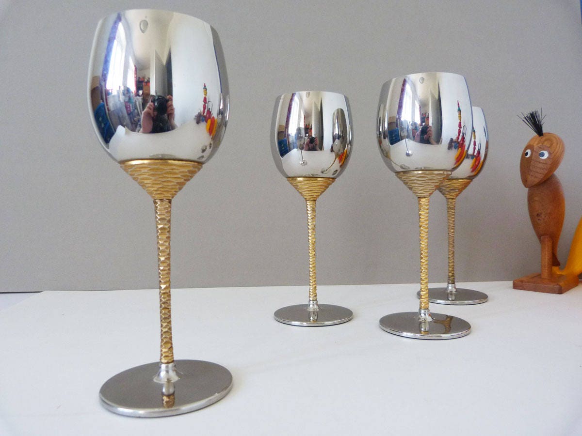 Stuart Devlin wine goblets from the 1970's
