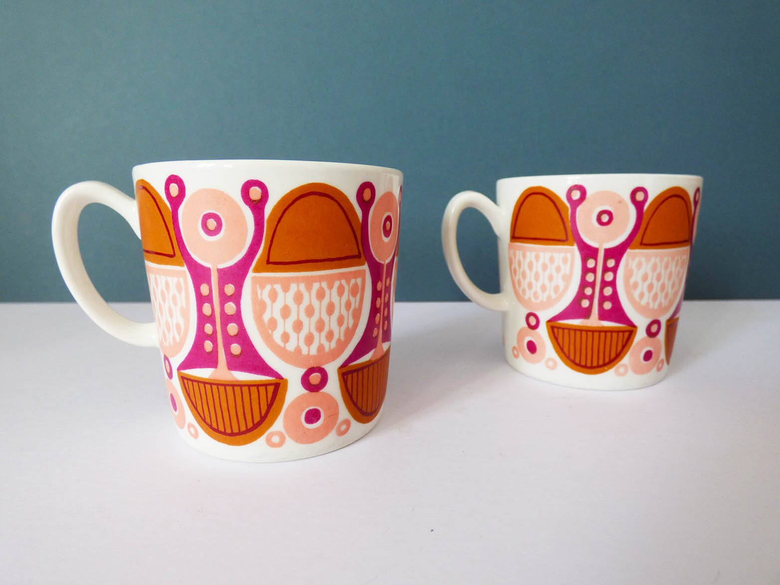 Figgjo Flint 2 x coffee cups Granada design