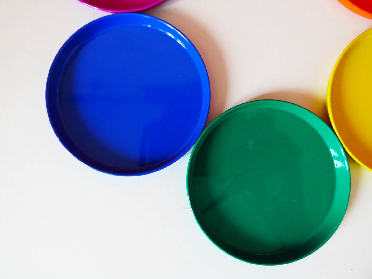 Vintage rainbow coasters