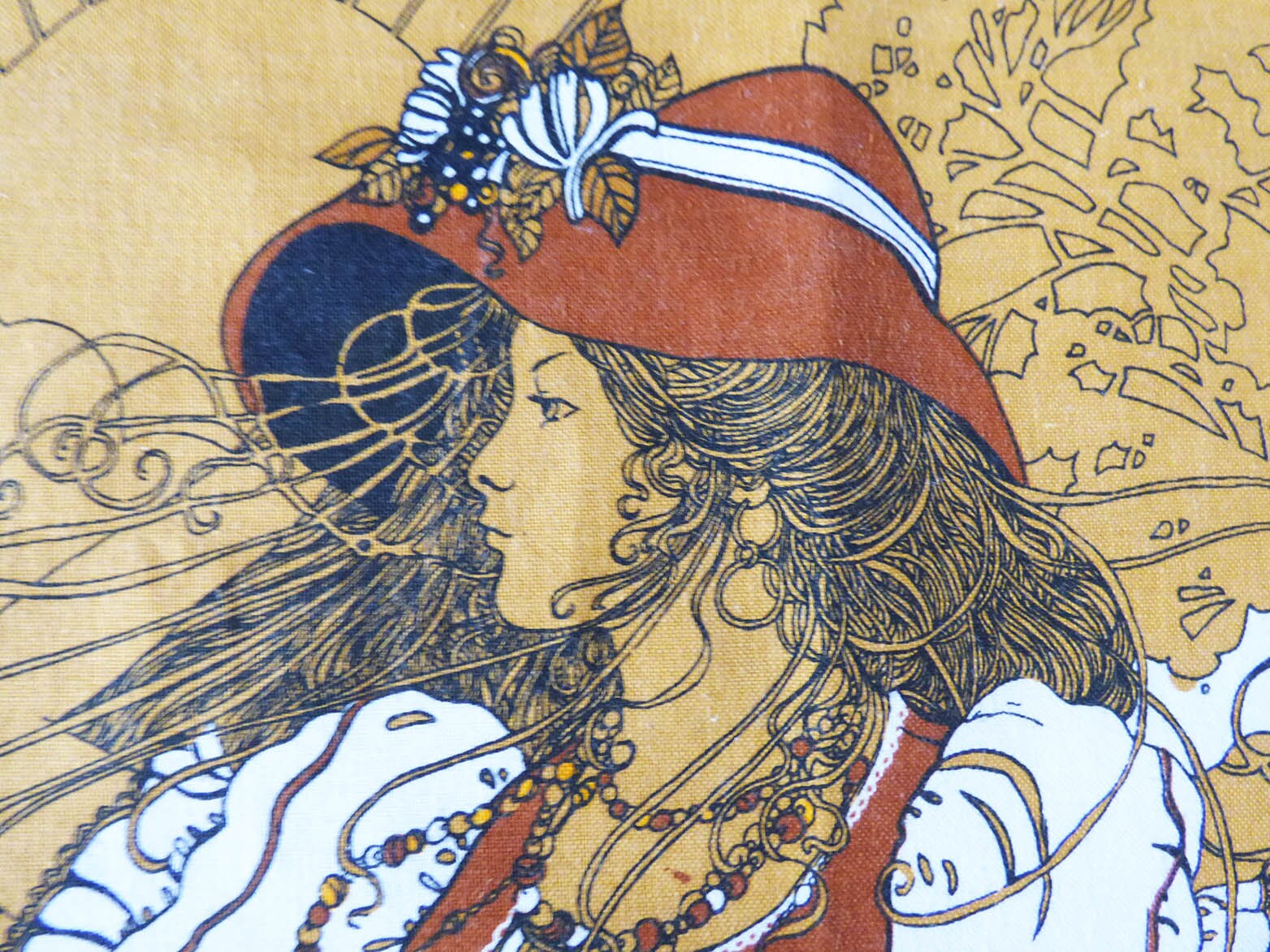 Vintage Sally Gregory tea-towel