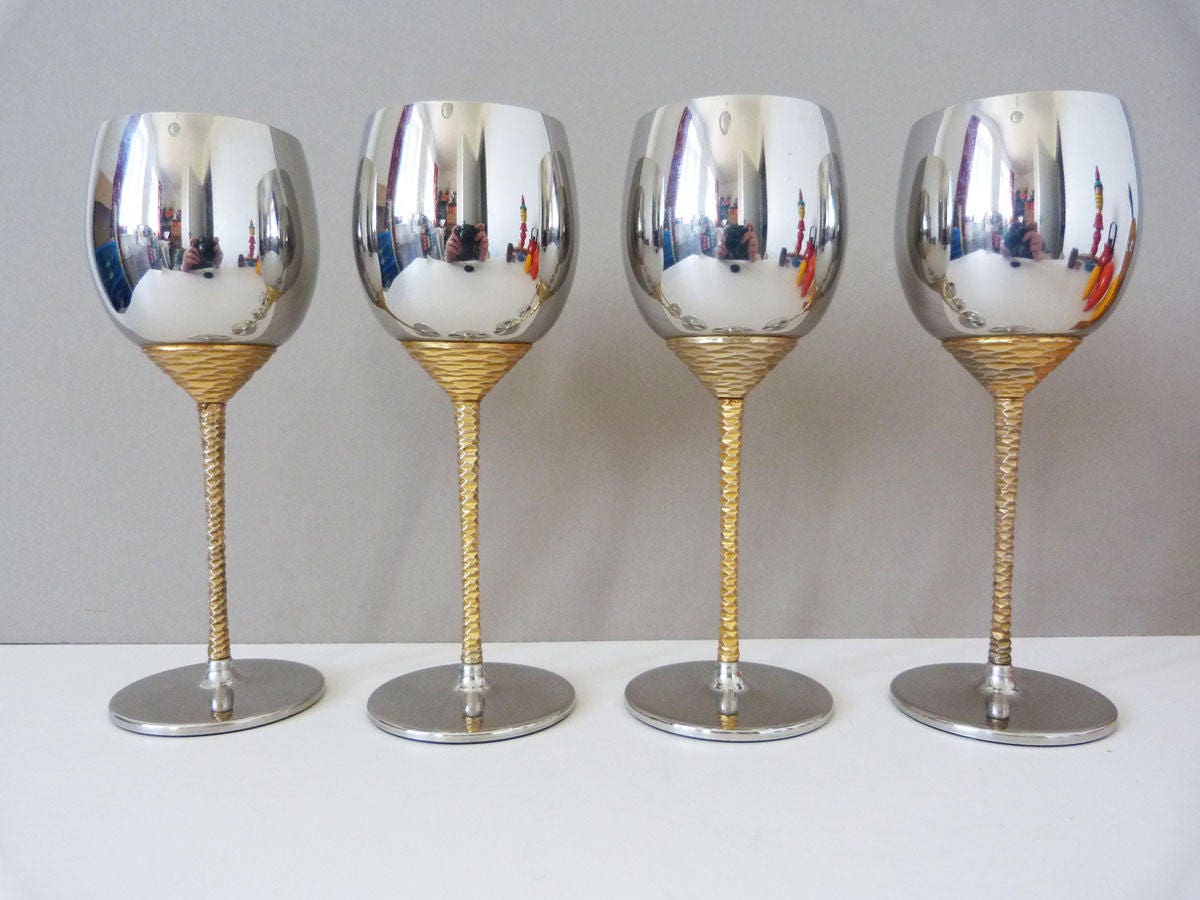 Stuart Devlin wine goblets from the 1970's