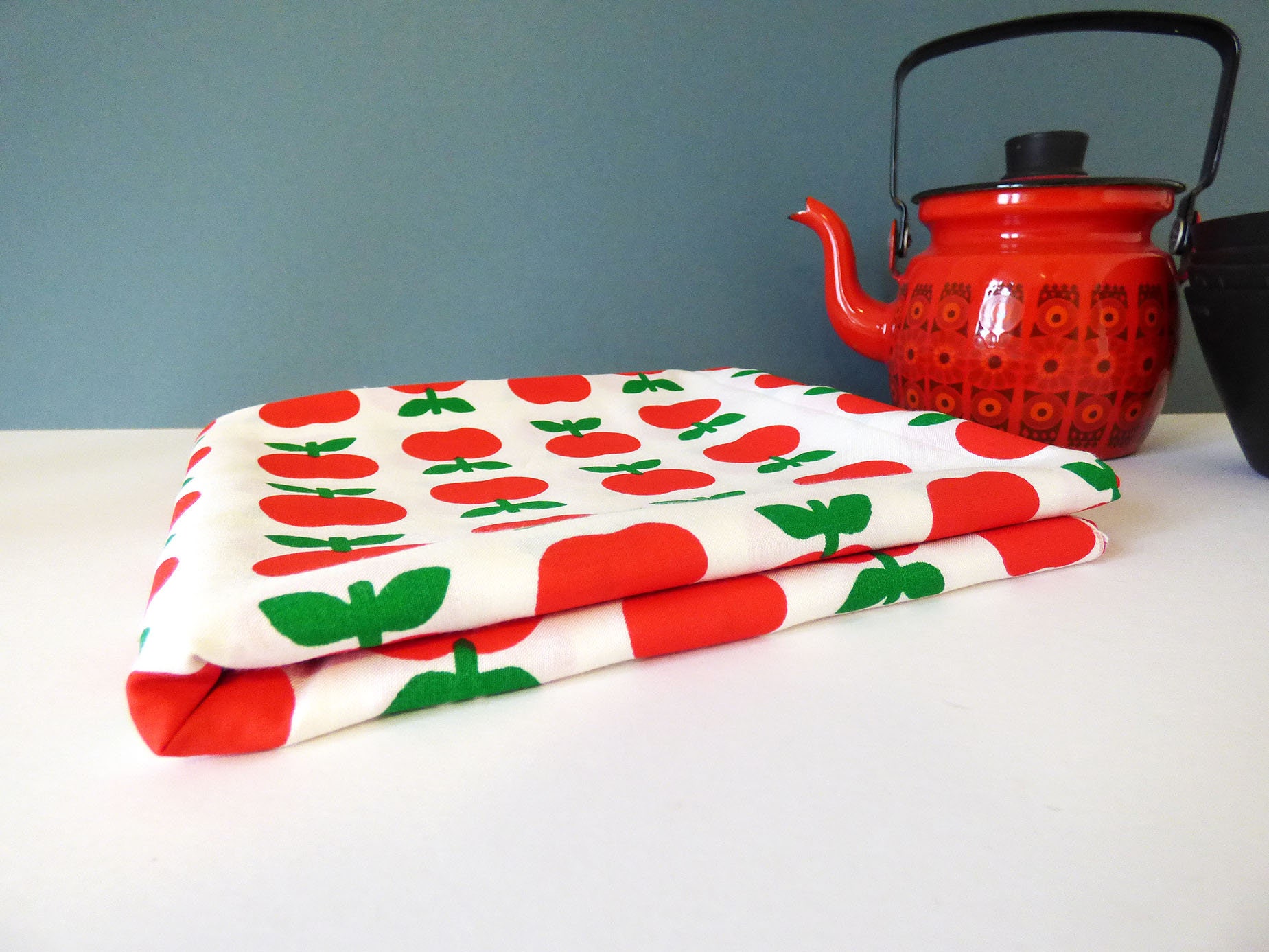 Vintage 1970's apple fabric from Denmark.