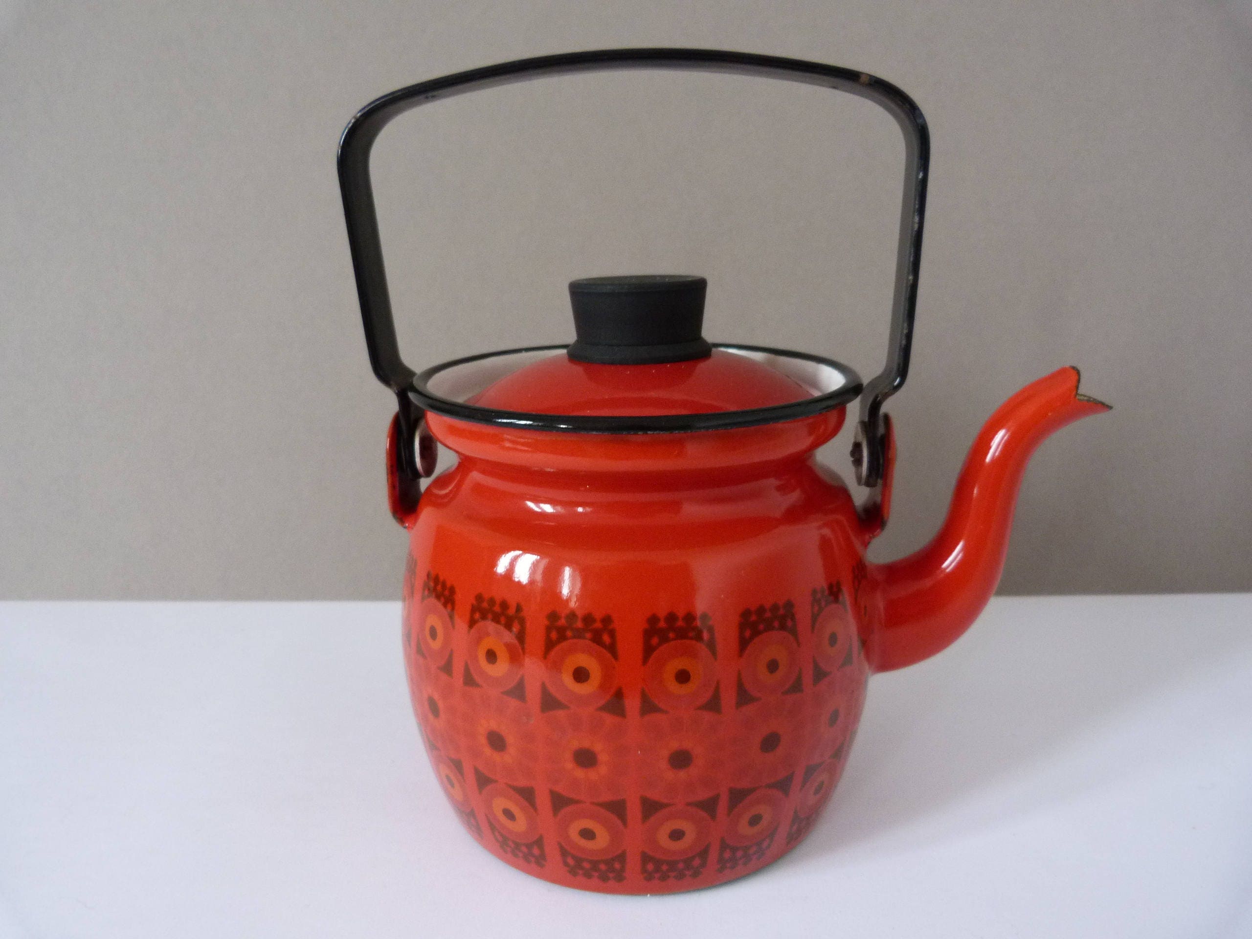 Vintage Finel of Finland Enamel teapot / kettle