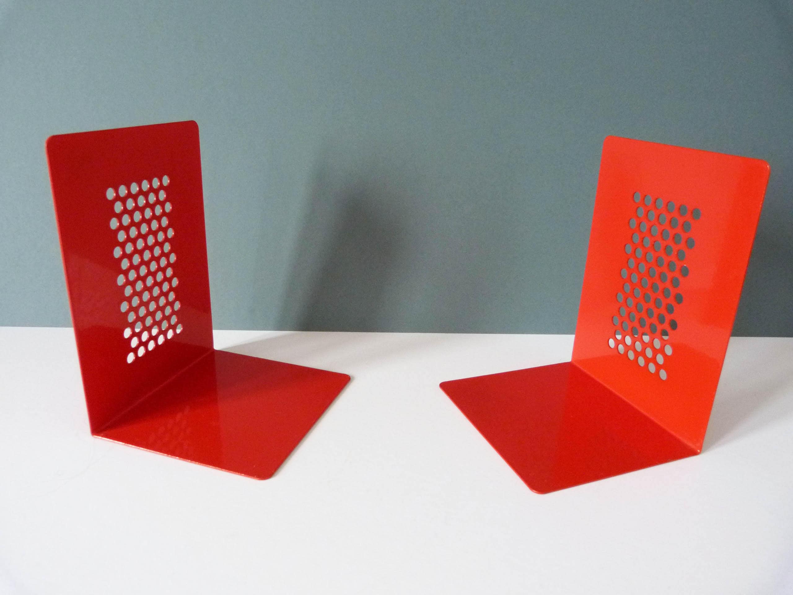 Vintage metal bookends