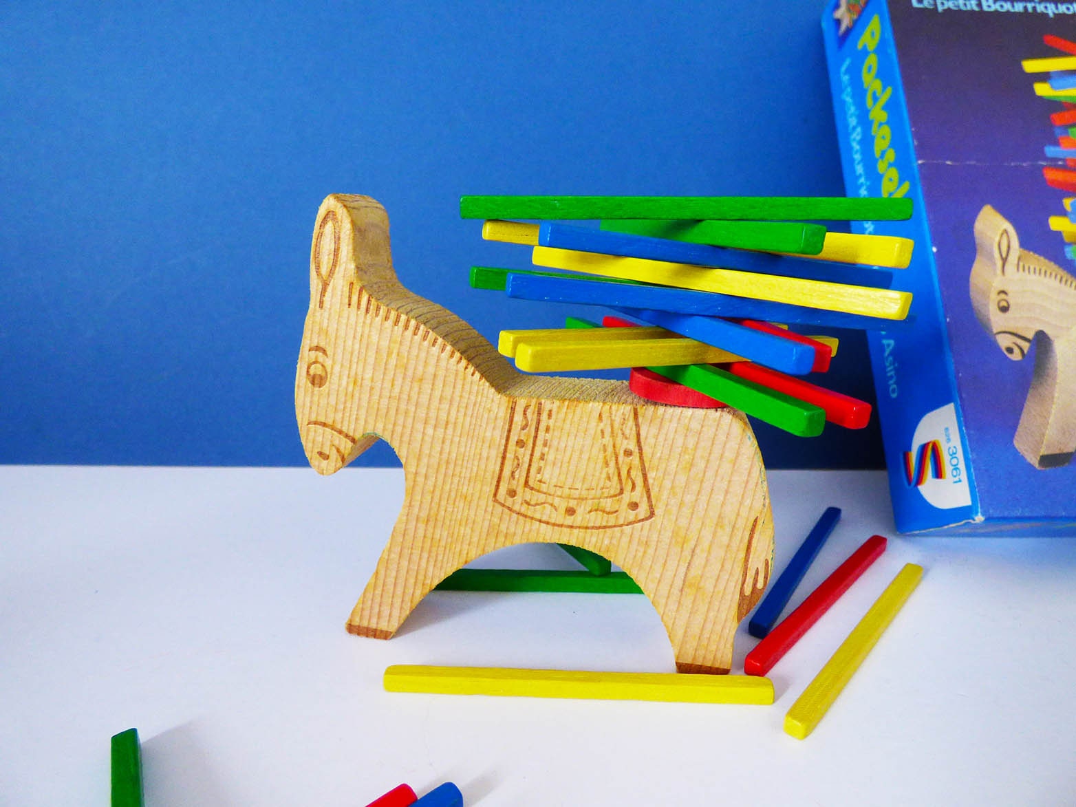 Vintage Packesel Balancing Donkey Game