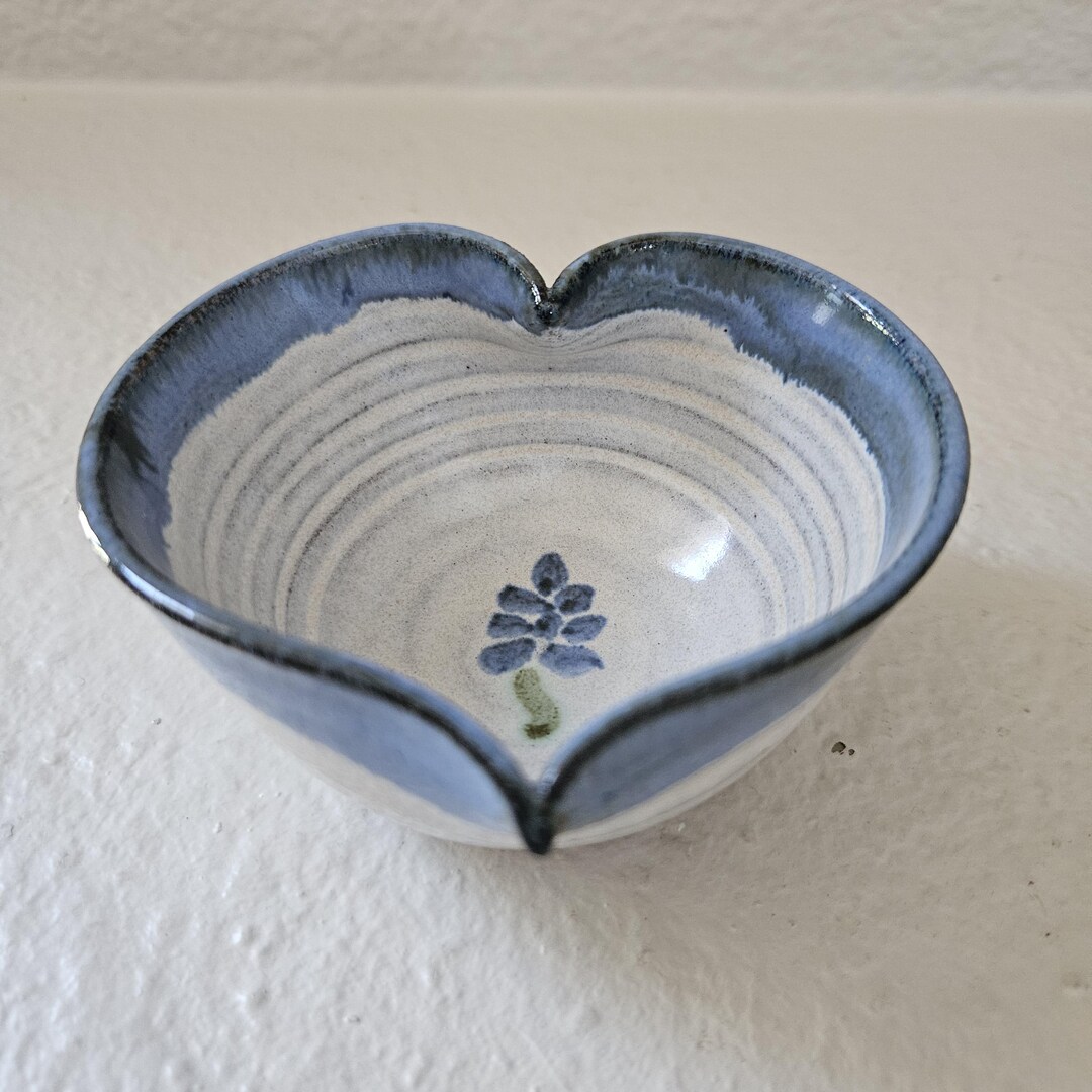 4" Handmade Heart Shape Pottery, Signed "sunrise Pottery" - Etsy