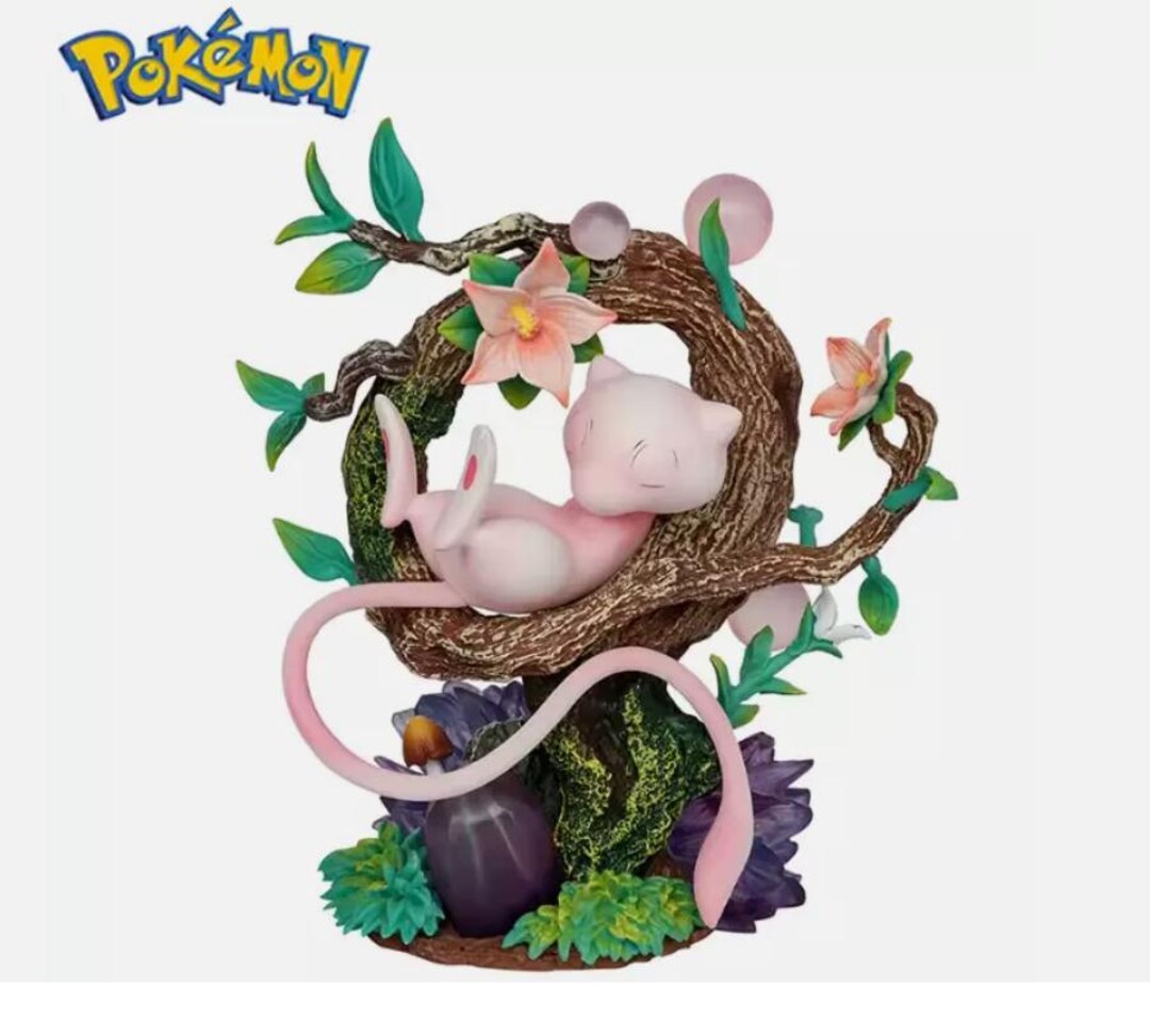 Pokemon Sleep Mew 15cm PVC Action Figure - Anime Statue for Collection ...