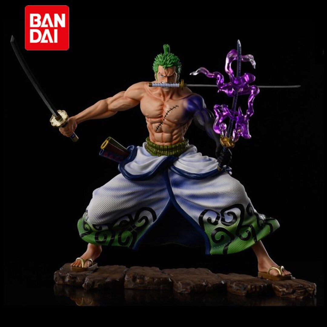 One Piece Zoro Action Figure PVC 20cm Toy Statue, Gift for Anime Fans ...