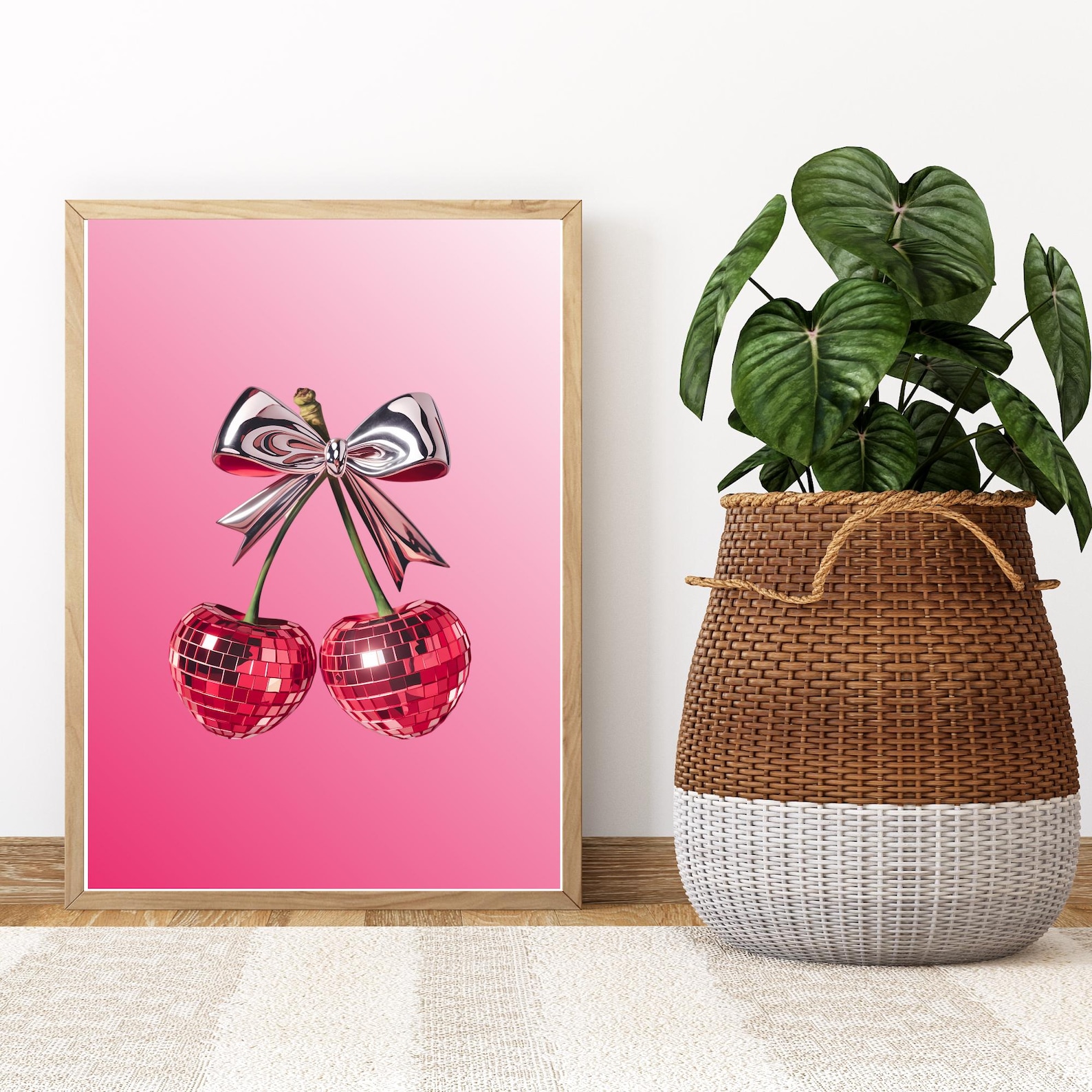 Disco Cherry Art Print, Retro Y2K Glam Decor (digital Download) - Etsy