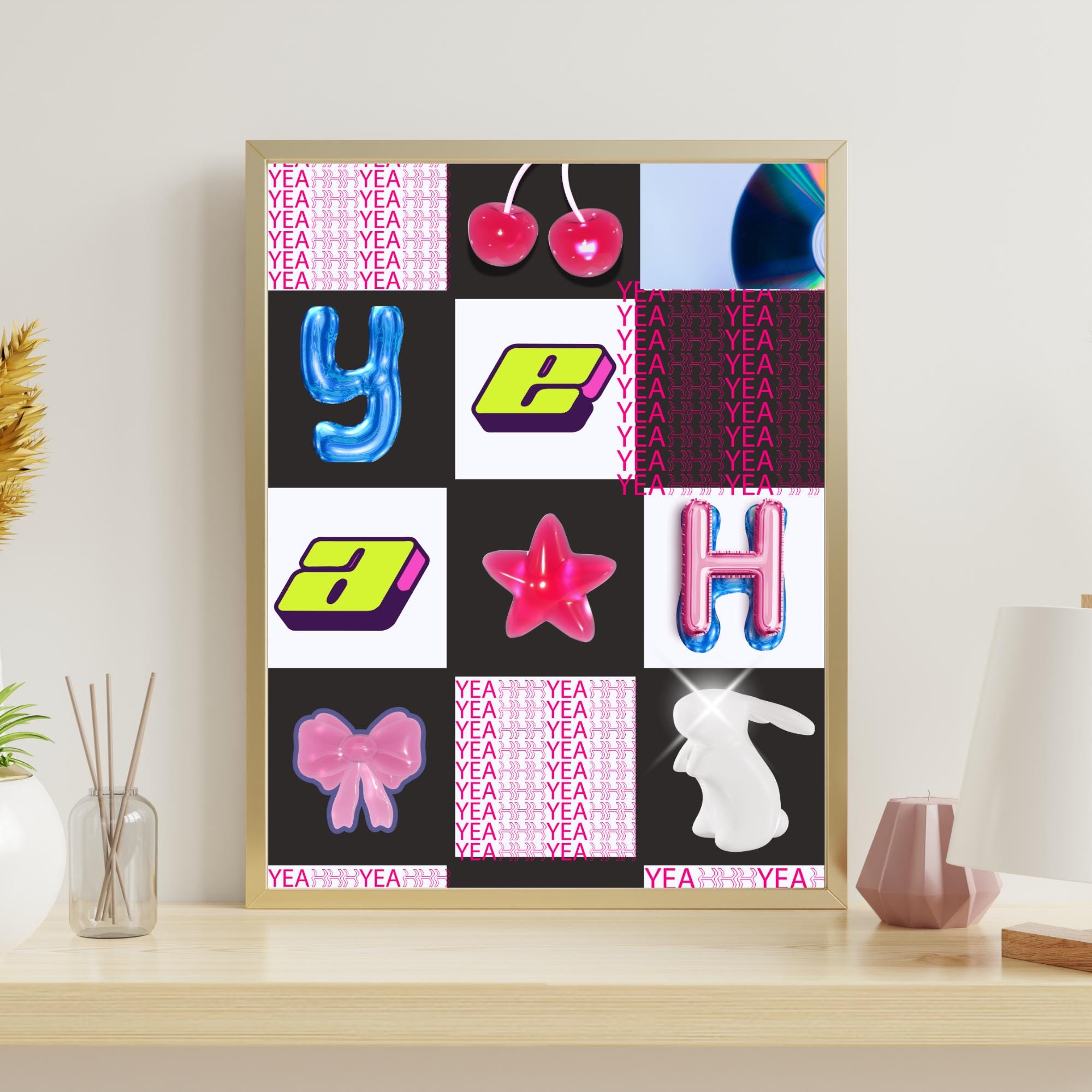 Y2K Poster – Retro 2000s Style, Genz Wall Art (digital Download) - Etsy