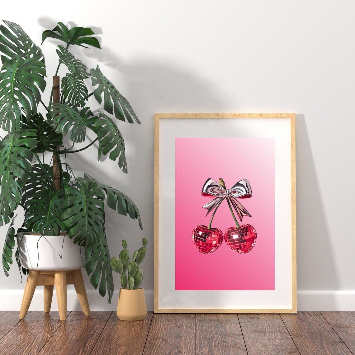 Disco Cherry Art Print, Retro Y2K Glam Decor (digital Download) - Etsy