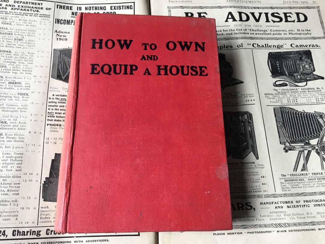 How to Equip a House, 1920s Vintage Book. - Etsy
