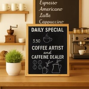 Coffee Shop Menu Board Digital Download - Chalkboard Coffee Sign ...