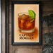 Captain Morgan Rum Poster | Rum and Coke Wall Art | Vintage Bar Decor ...