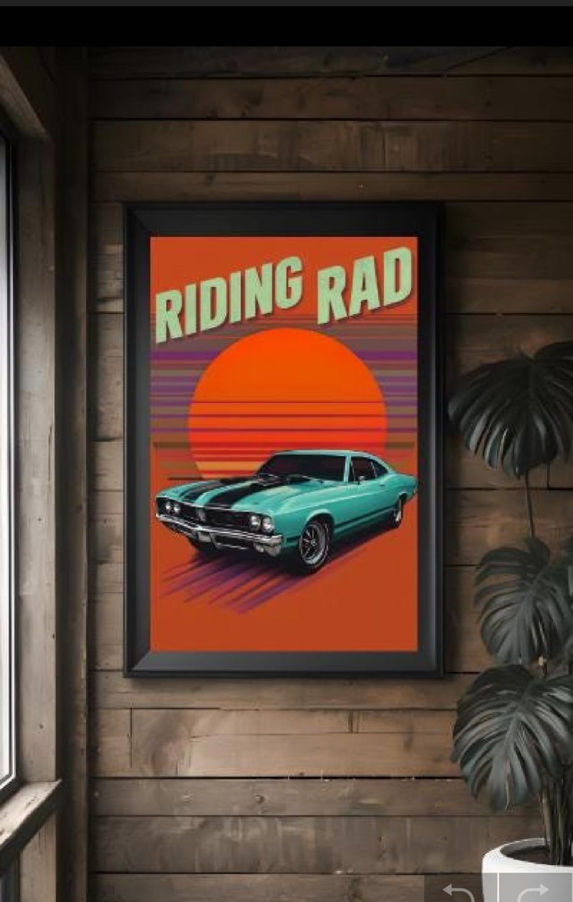 Ridin’ Rad 1971 Dodge Challenger Poster – Retro Car Digital Download ...