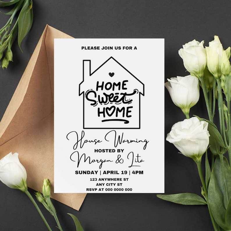 Editable Housewarming Invitation Template (digital Download) - Etsy