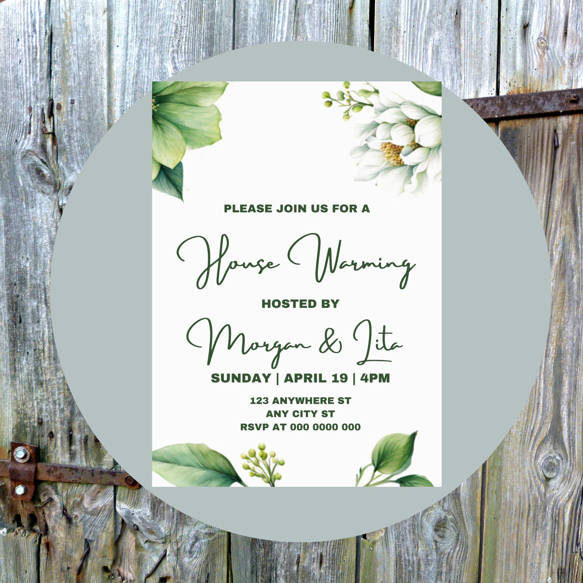 Editable Housewarming Invitation Template (digital Download) - Etsy