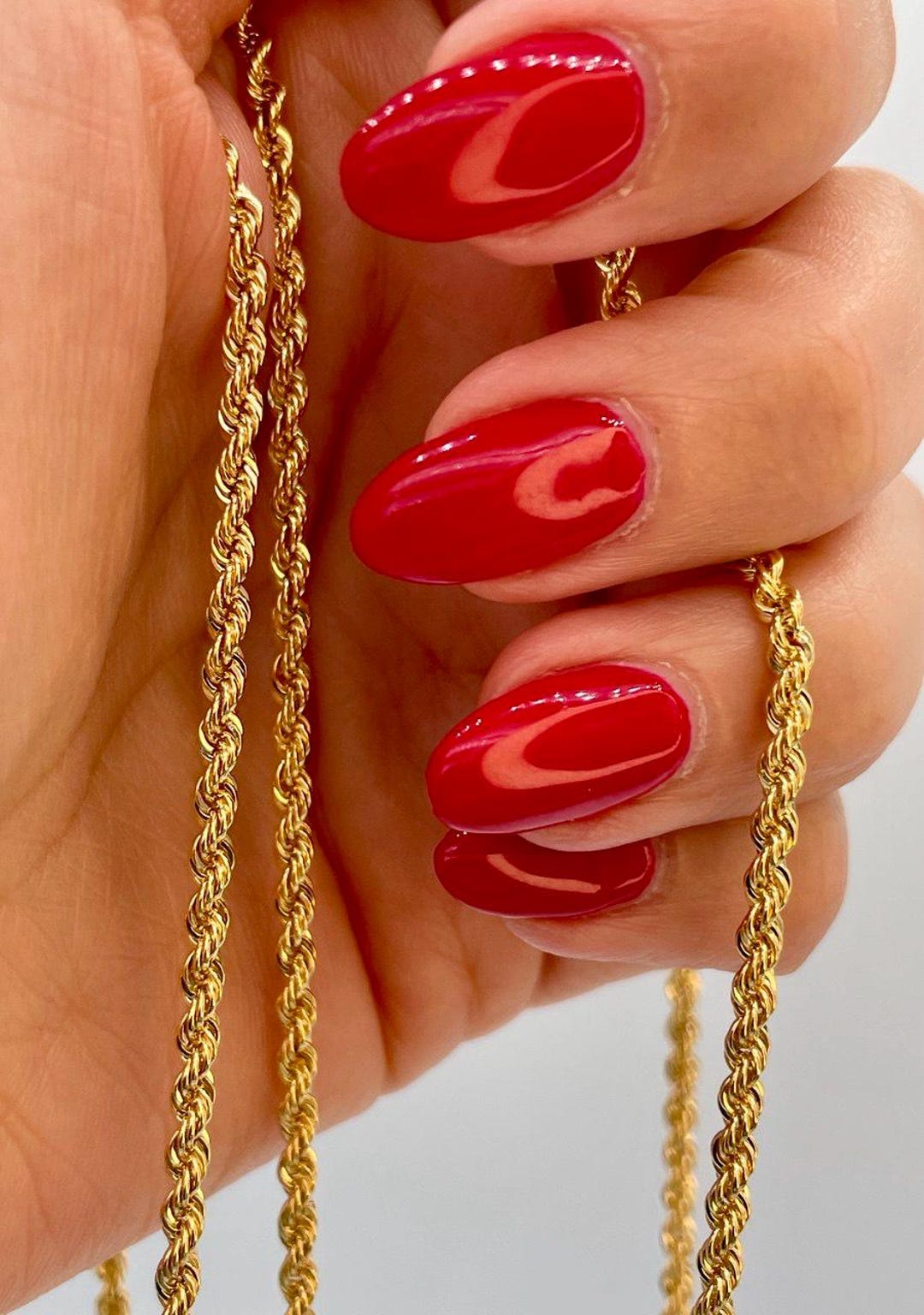 Premium 18K Solid Gold 5mm Rope Chain-bold & Timeless Design. - Etsy