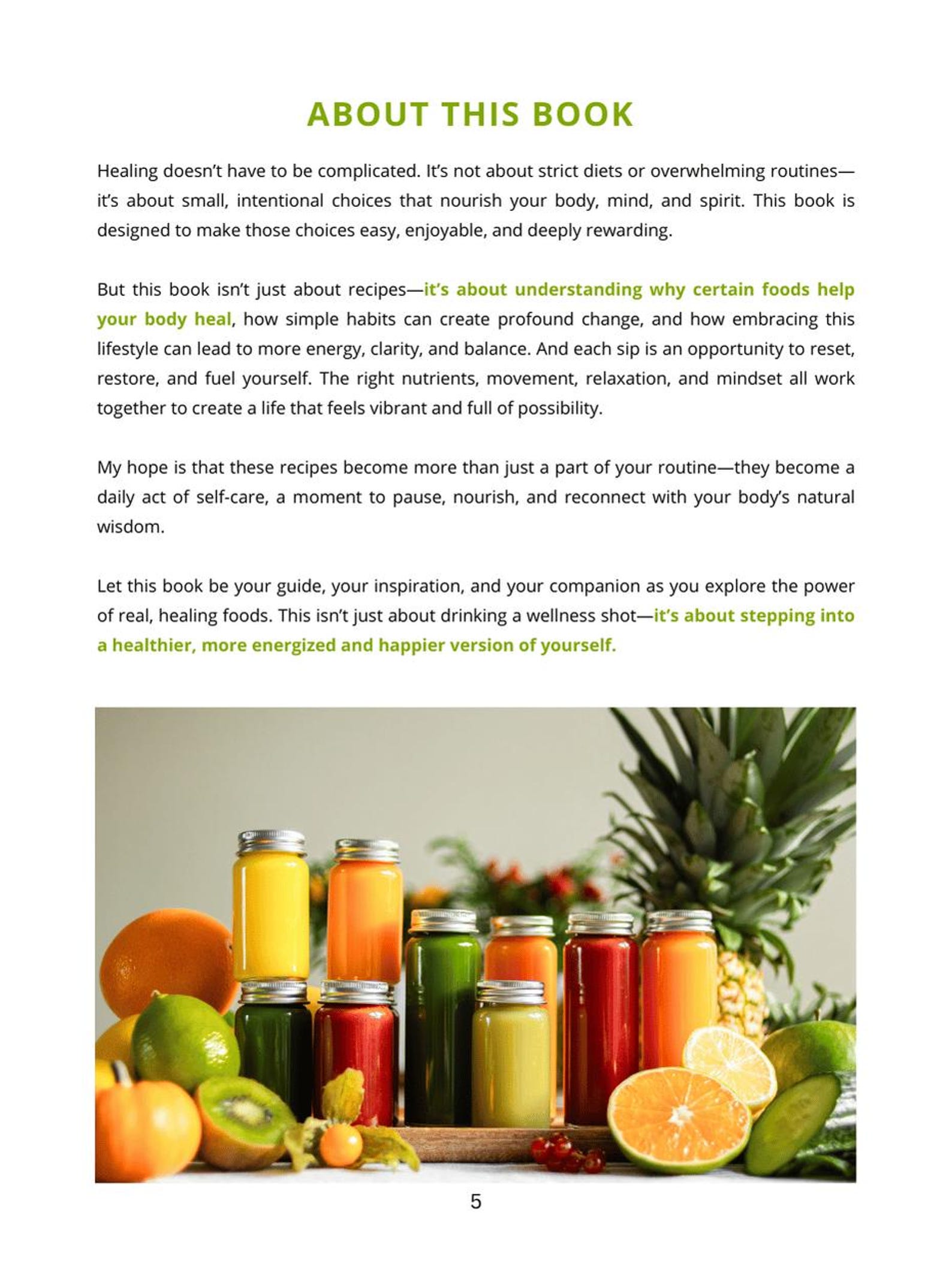 Health and Wellness Shots Book: 5 Powerful, Delicious and Easy Homemade ...