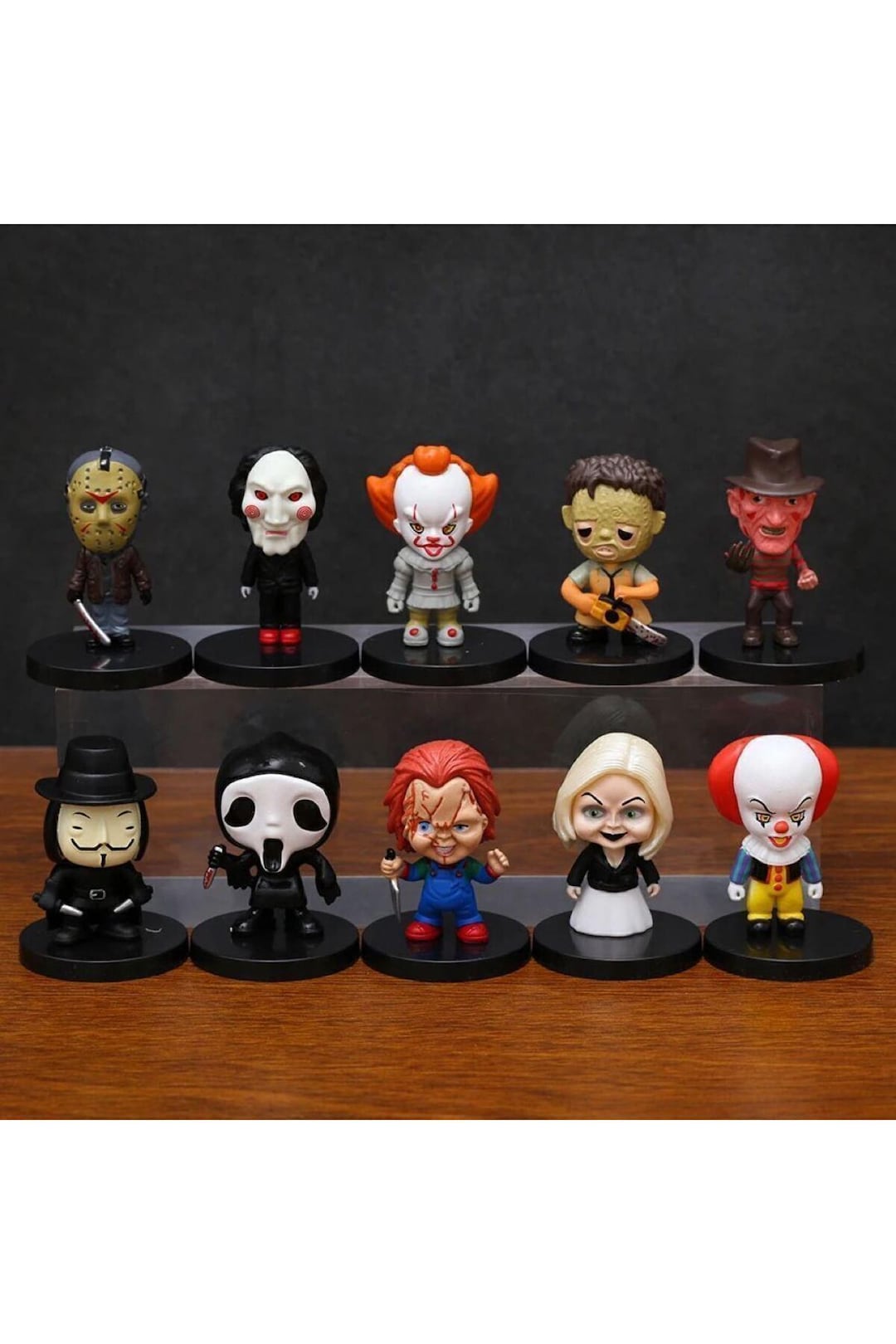 10-piece Horror Figure Set – Mini Dark Collection | Horror Characters ...