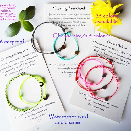Back to School Bracelet Set - Etsy
