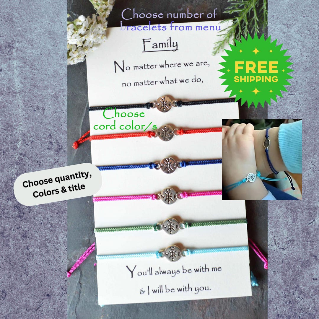 Family Matching Bracelets Mother Son Daughter Jewelry Friendship Gift ...