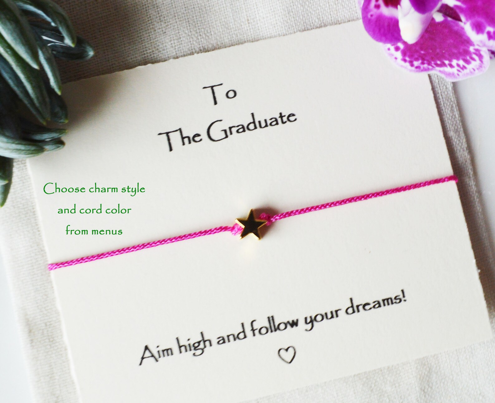 Graduation Bracelet Graduation Card Graduate Gift | Etsy