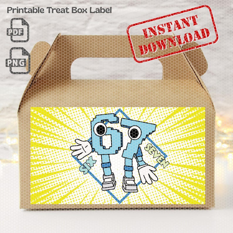 Six Seven Gable Box Labels (instant Download) - Etsy