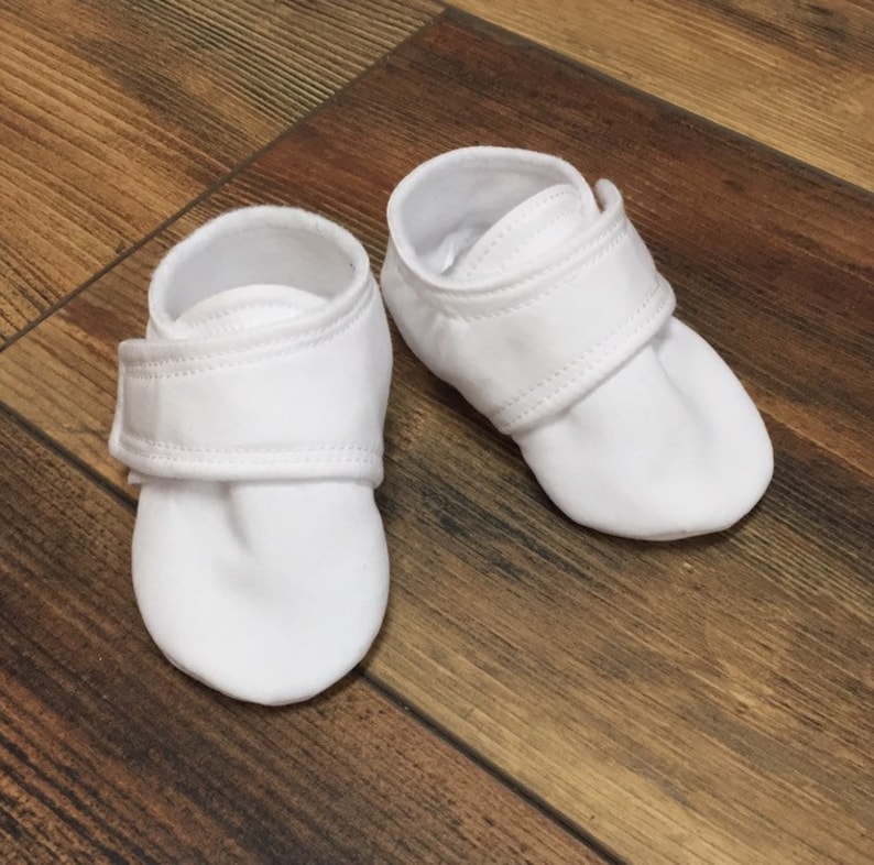 White Baby Shoes With Strap Baptism Shoes Boy Shoes Girl - Etsy