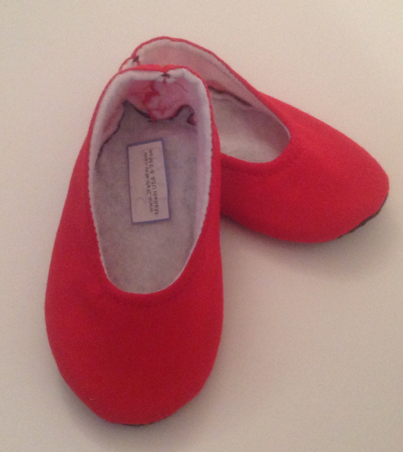 Red Baby Girl Slipper Shoes 6-9 Month size FREE shipping | Etsy