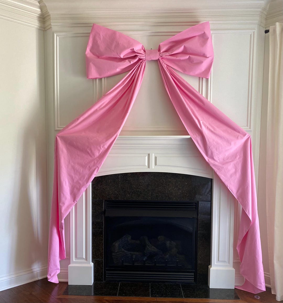 Large Carnation Pink Wall Bow, Coquette Party Decor, Love Shack Fancy ...
