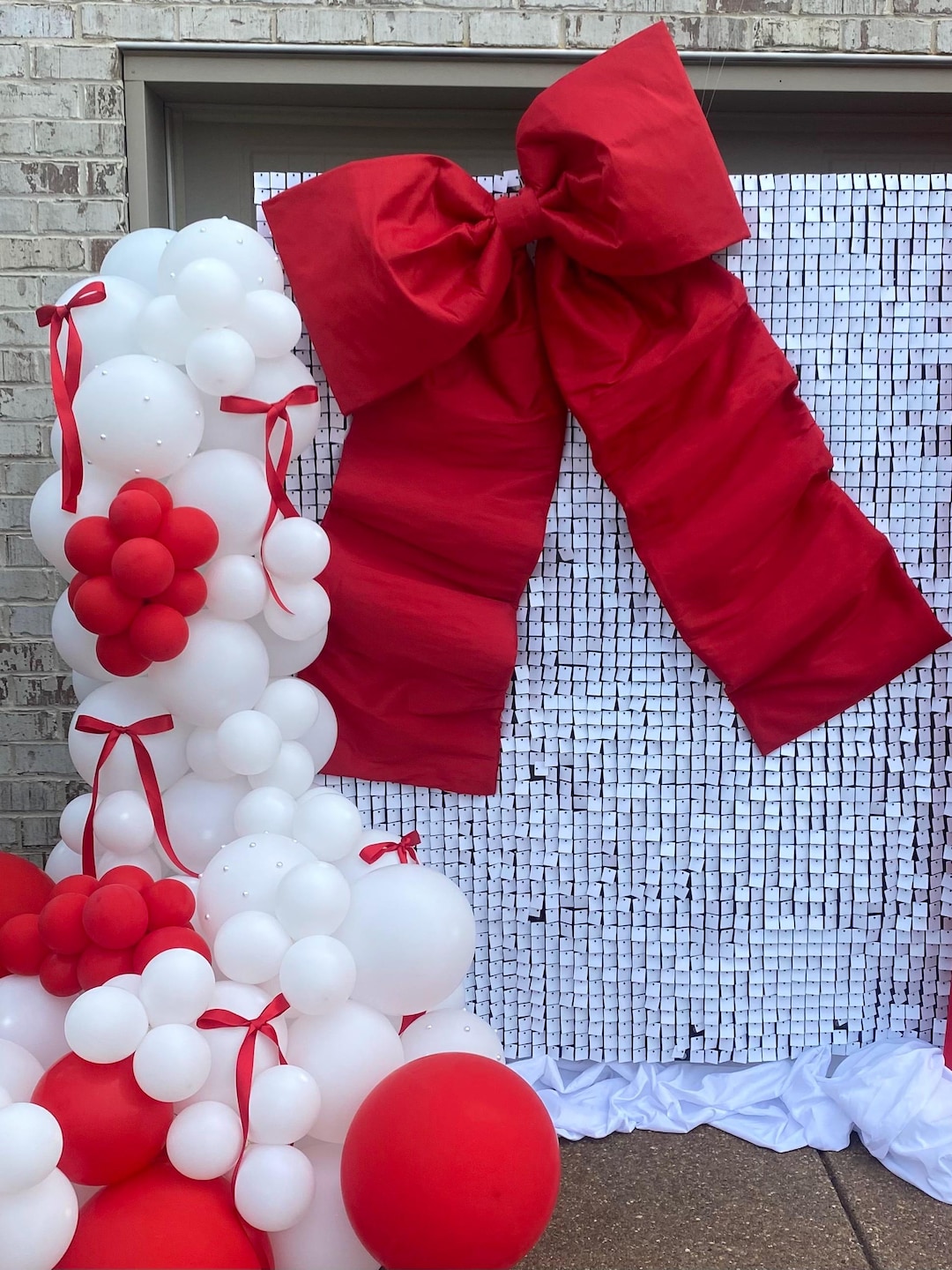 Giant Red Bow Decor, Coquette Party Decor, Loveshackfancy Inspired ...