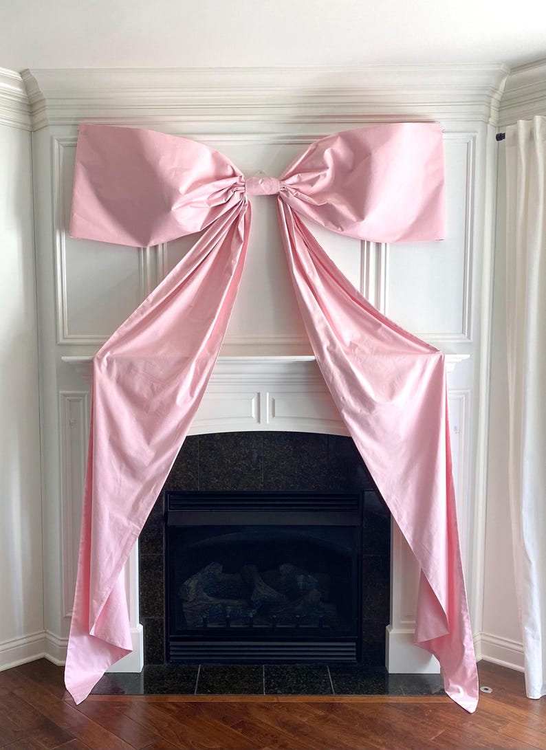 Giant Baby Pink Coquette Bow, Bridal Shower Party Decor, Blush Wedding ...
